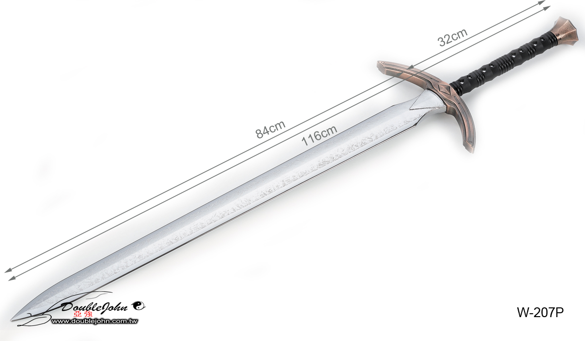 Western Swords 西洋刀劍/W-207P Excalibur ,Long Sword 西洋神劍C(電鍍) ロングソード ...