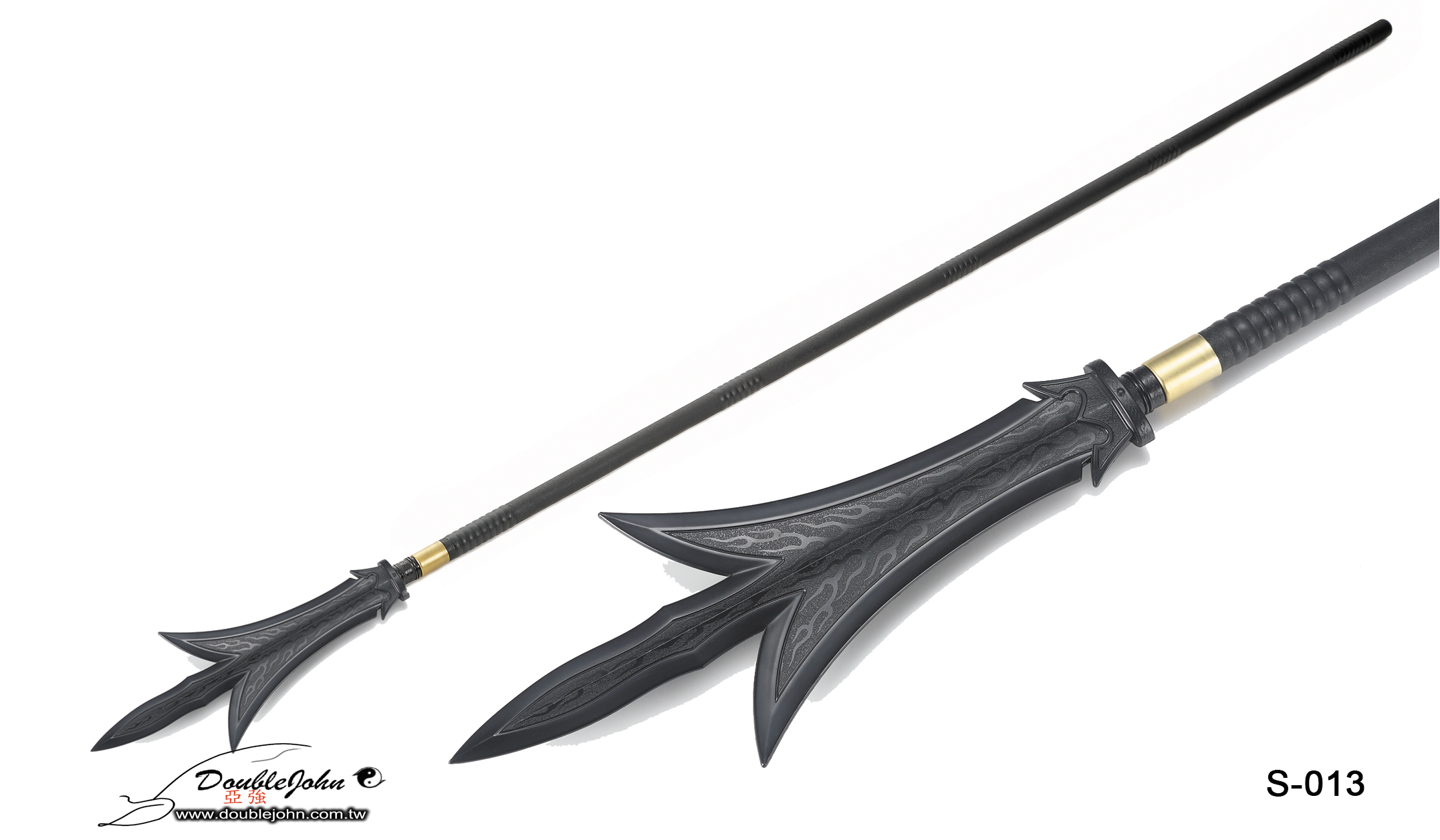 Long weapons 長兵器/S-013 Spearhead-Erlang God's Weapon-Spearhead 三尖兩刃刀頭 ...