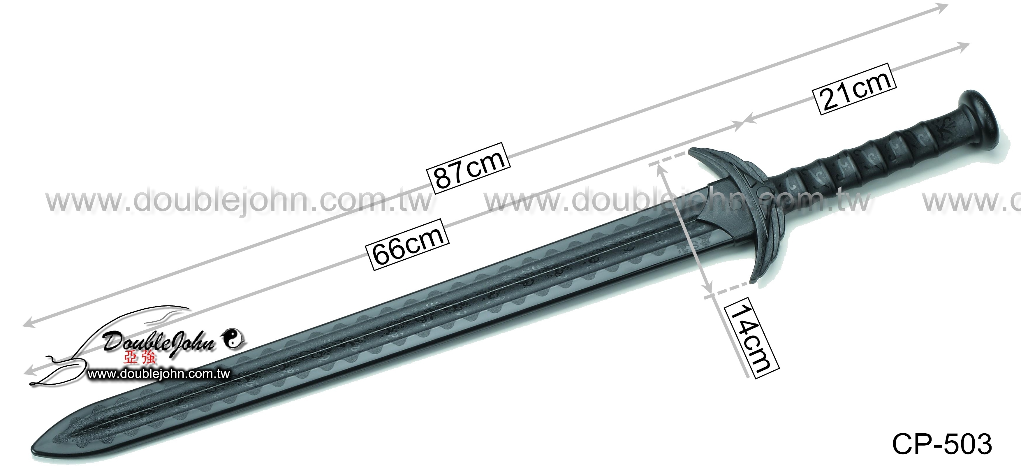 Western Swords 西洋刀劍/W-203 Medival Sword 神之劍 ショートソード神の剣-亞強模具.雙強刀研