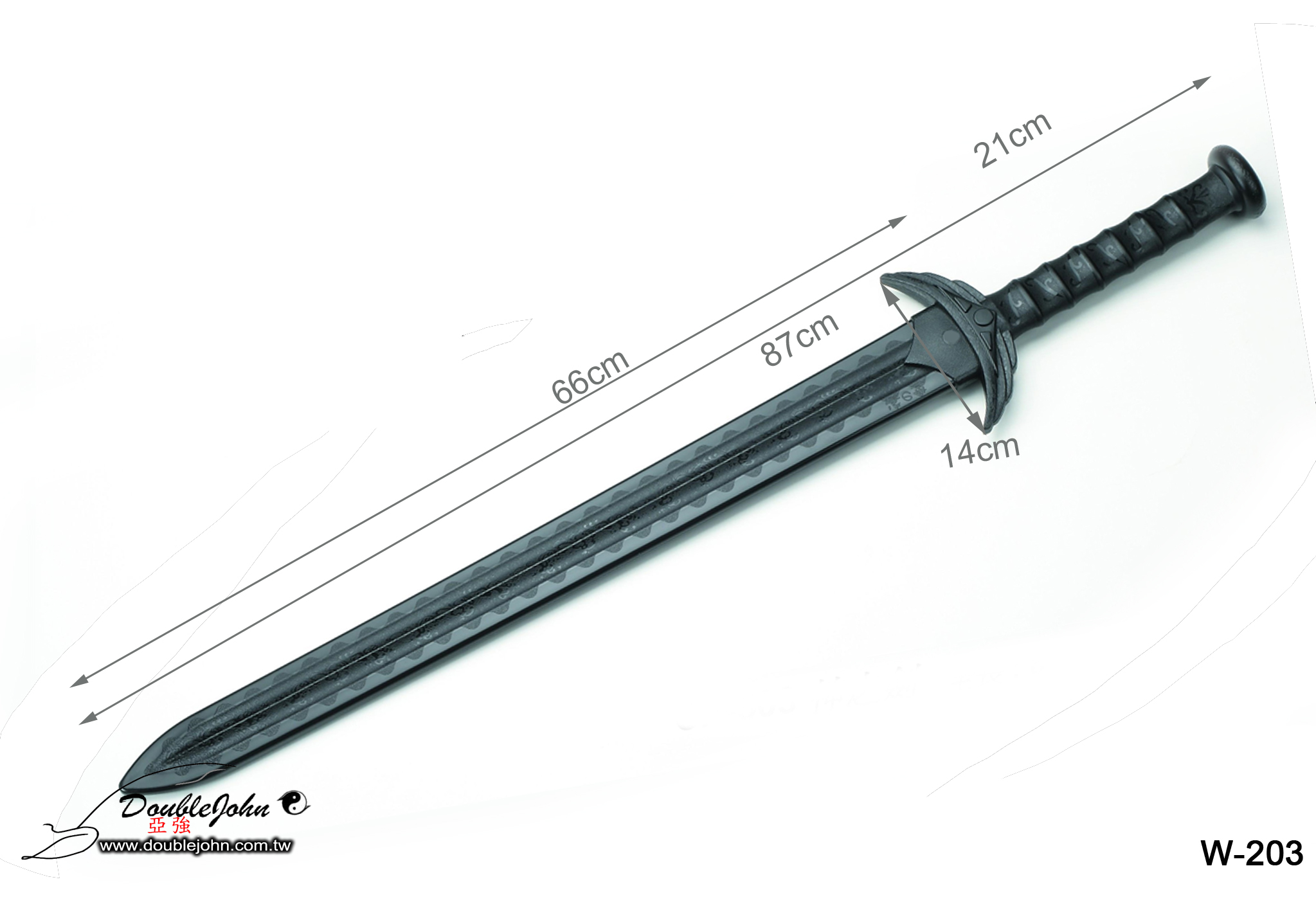 Western Swords 西洋刀劍/W-203 Medival Sword 神之劍 ショートソード神の剣-亞強模具.雙強刀研