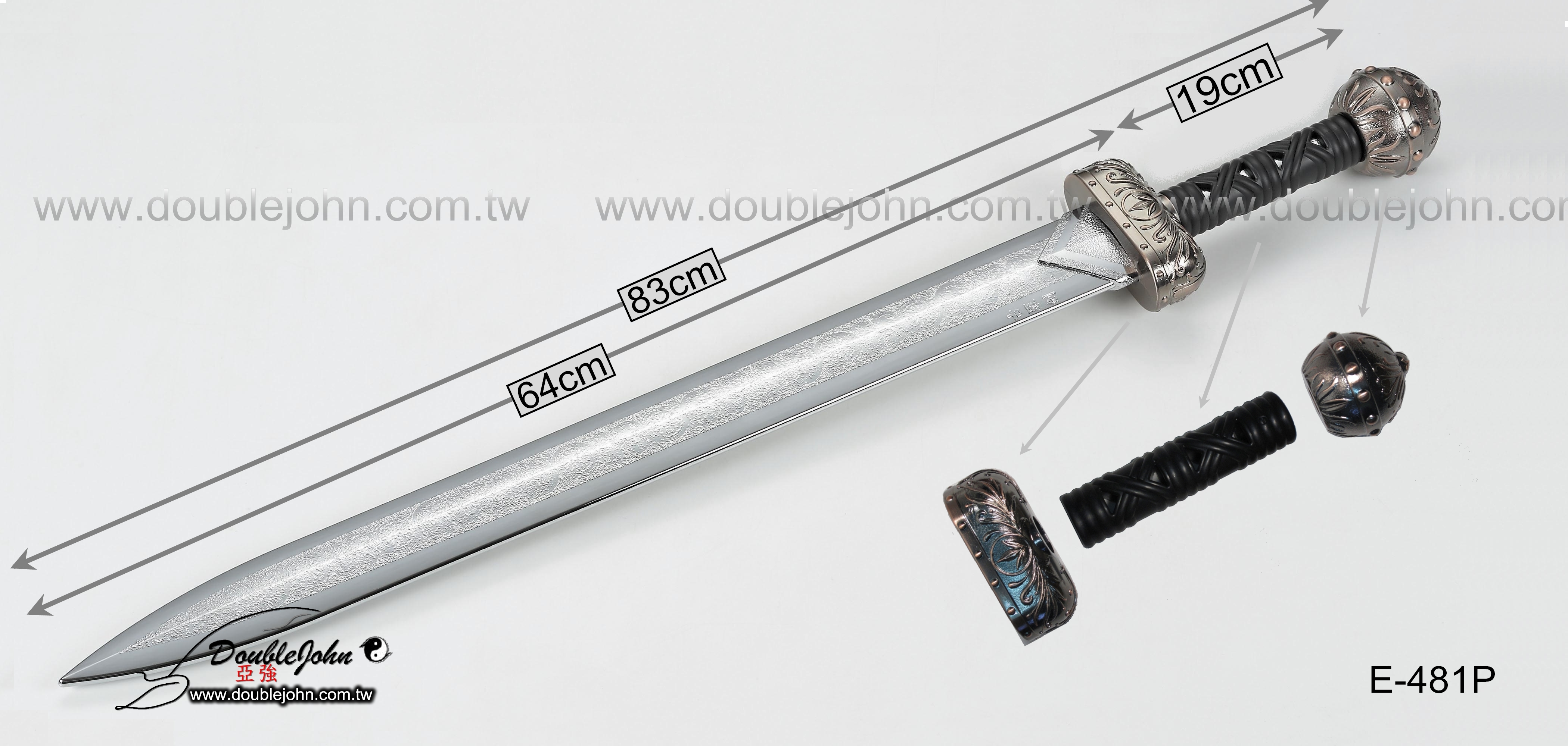 Western Swords 西洋刀劍/W-208P Gladius 古羅劍(電鍍) グラディウス ロ-マンソ-ド-亞強模具.雙強刀研